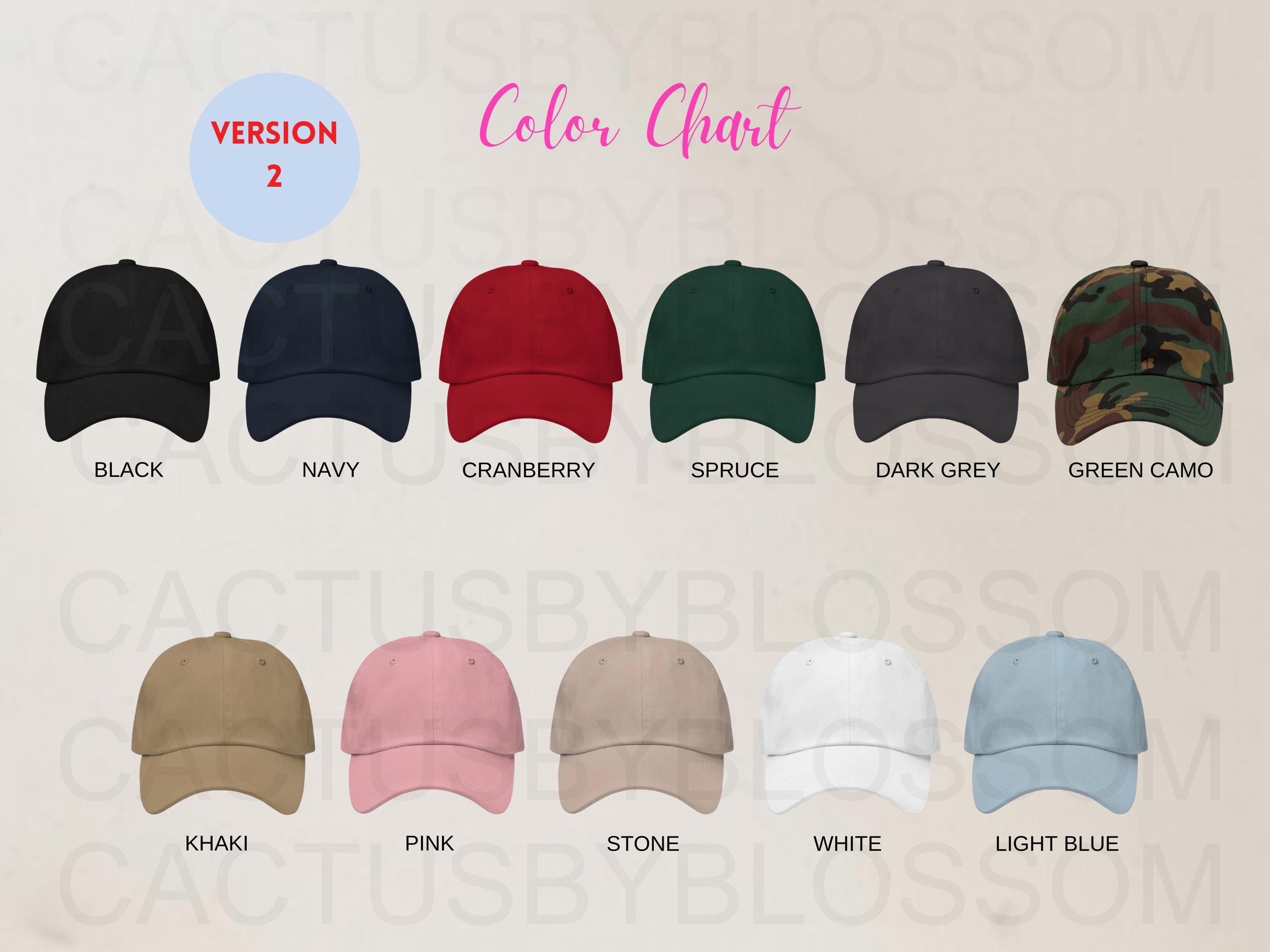 BUNDLE Size Chart Color Chart Classic Dad Hat Yupoong 6245CM Mockup ...