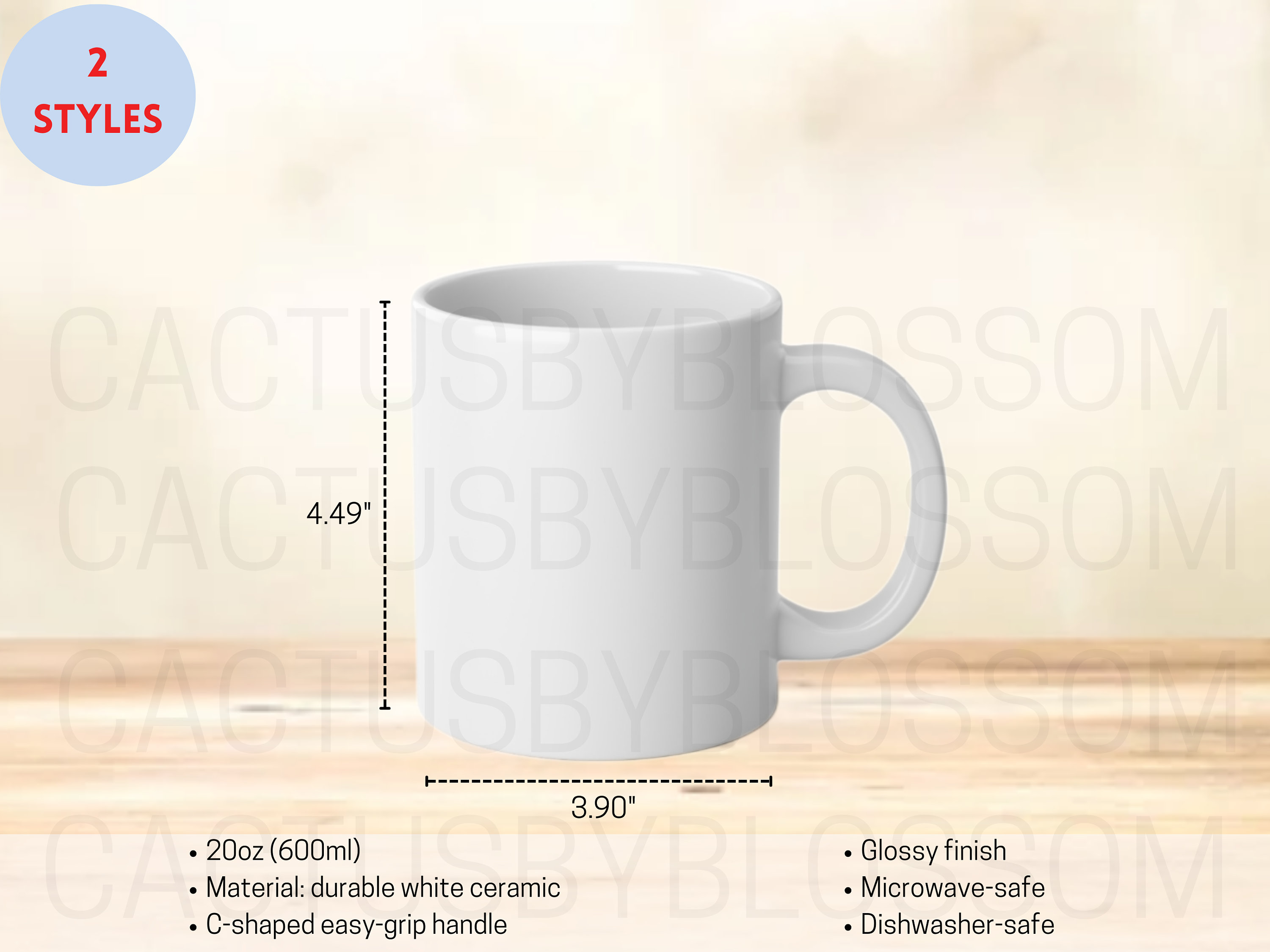 2 Size Chart 20oz Jumbo Mug Mockup Chart Coffee Cup Sizing - Etsy