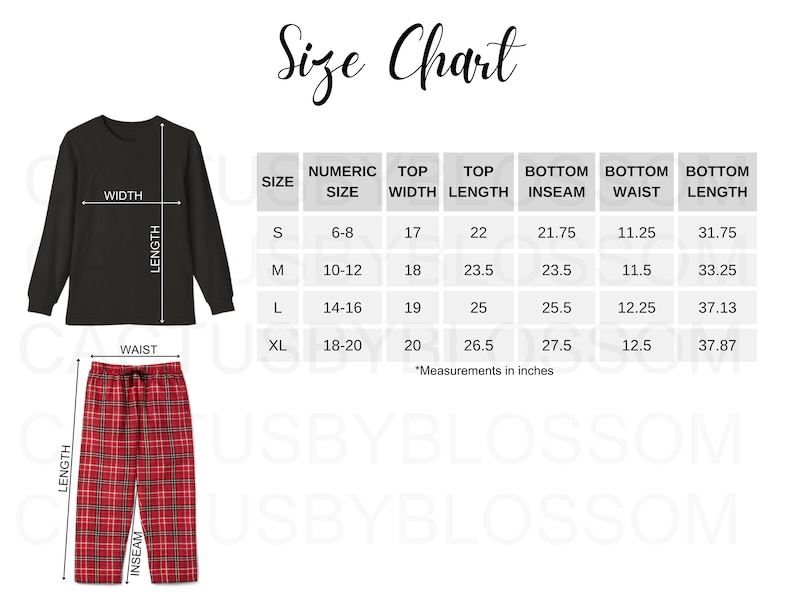 2 Size Chart Color Chart Supasoft Apparel Mockup Chart Youth Long ...