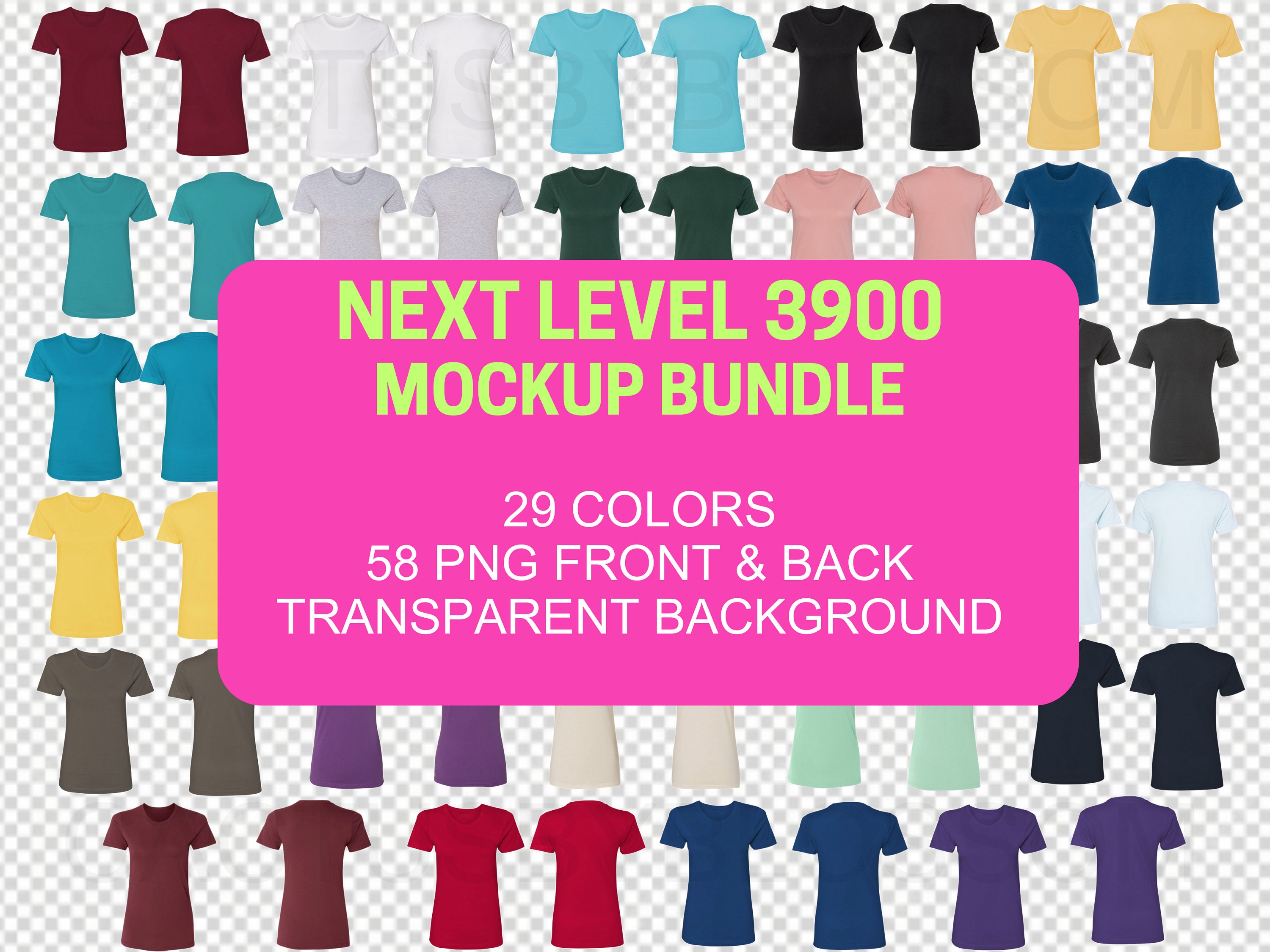 Color Chart DIY Chart Next Level 3900 Mockup Etsy Tool the Boyfriend ...