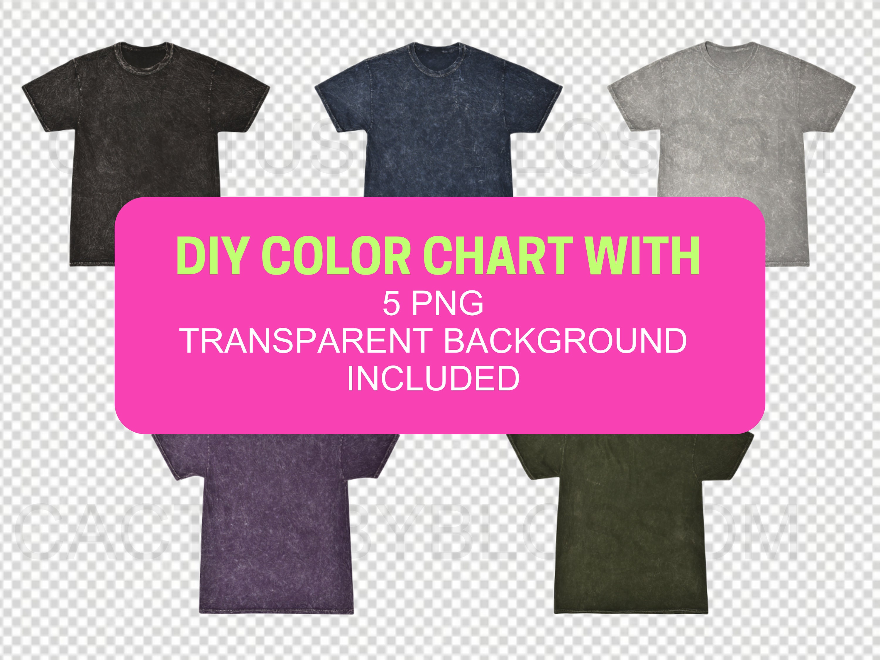 BUNDLE Size Chart Color Chart DIY Chart Colortone 1300 Mockup Etsy Tool ...