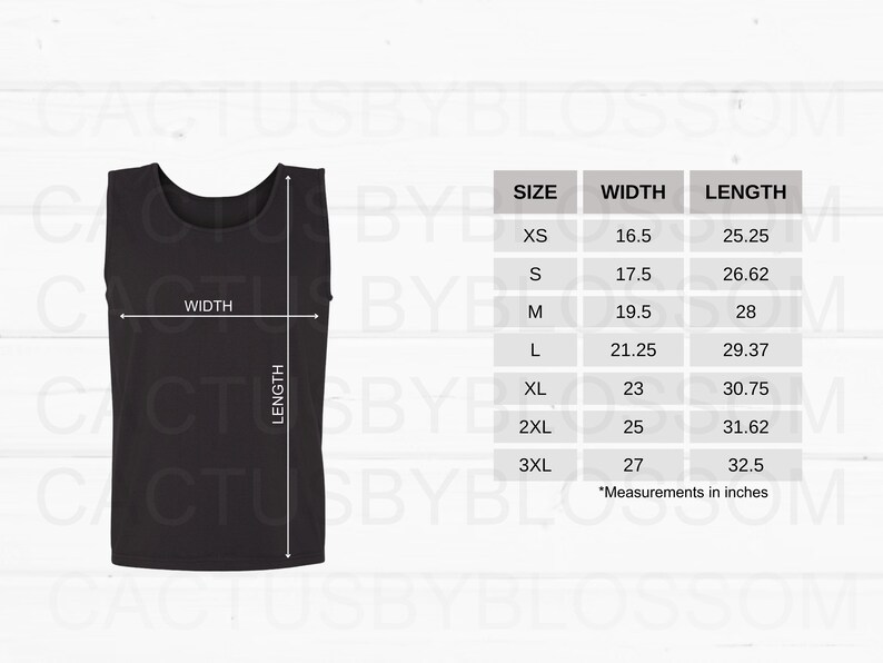 BUNDLE Size Chart Color Chart Comfort Colors 9360 Unisex Garment-dyed ...