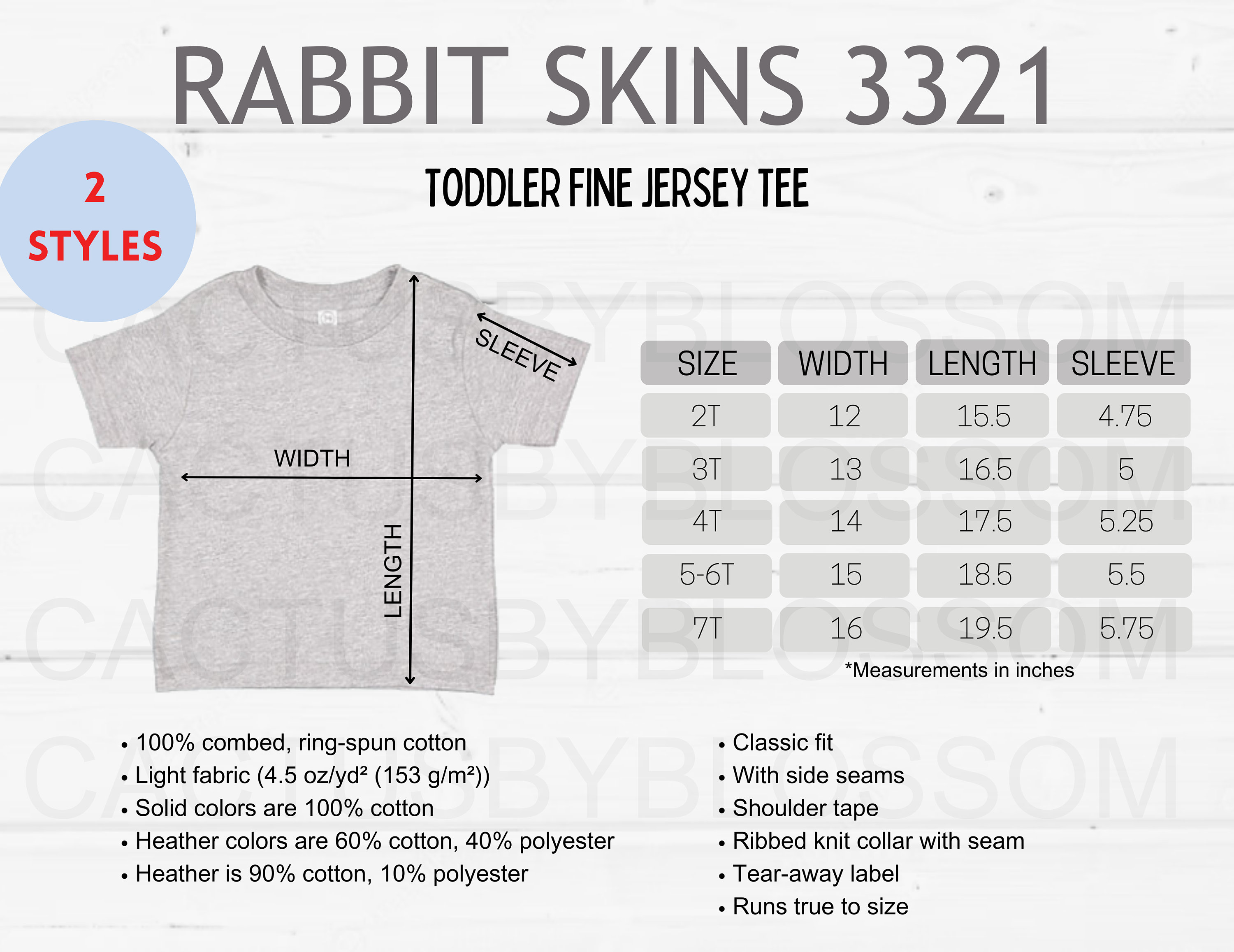 2 Size Chart Rabbit Skins 3321 Mockup Etsy Tool Toddler Fine Jersey Tee ...