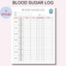 3 Blood Sugar Tracker Blood Sugar Chart Diabetes Log Doctor Visit Daily ...