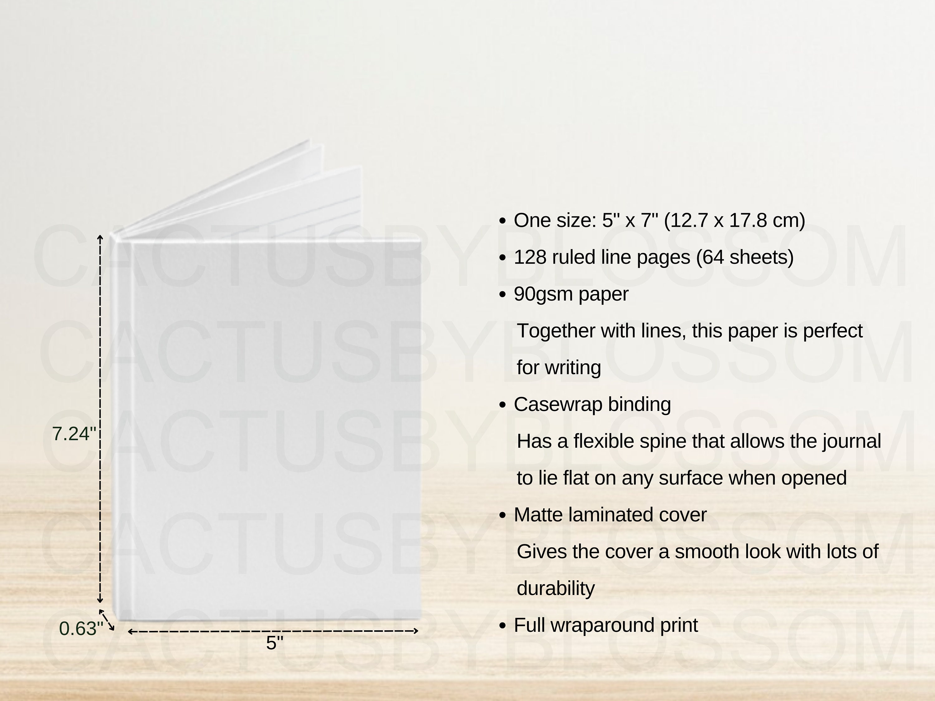 2 Size Chart Journal Ruled Line Mockup Chart AOP All Over Print Size Chart Etsy Mockup Hardcover ...