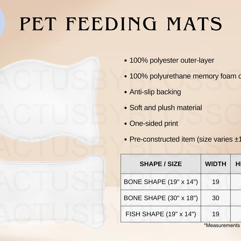 Pet Feeding Mat - Etsy