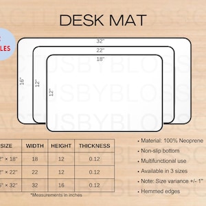 2 Size Chart Desk Mat Mockup Chart AOP All Over Print Size Chart Etsy Mockup Desk Mat Etsy New ...