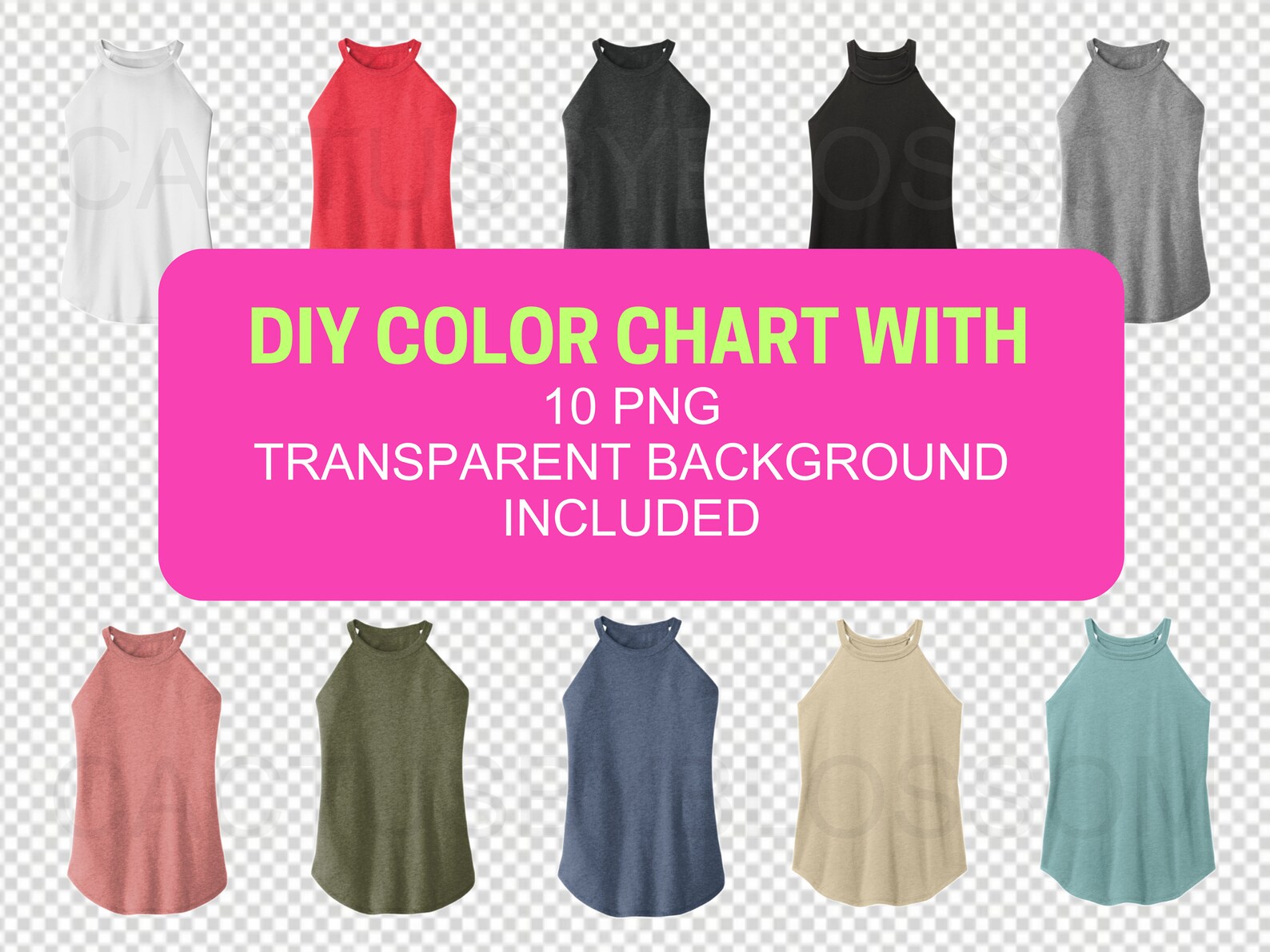 BUNDLE Size Chart Color Chart DIY Chart District DT137L Women’s Perfect ...