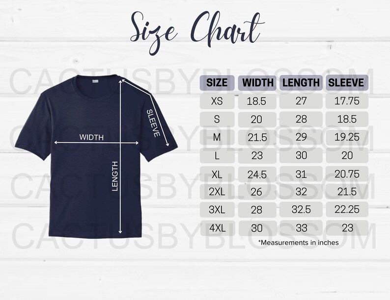 2 Size Chart Sport-tek ST350 Mockup for Posicharge Competitor Tee ...