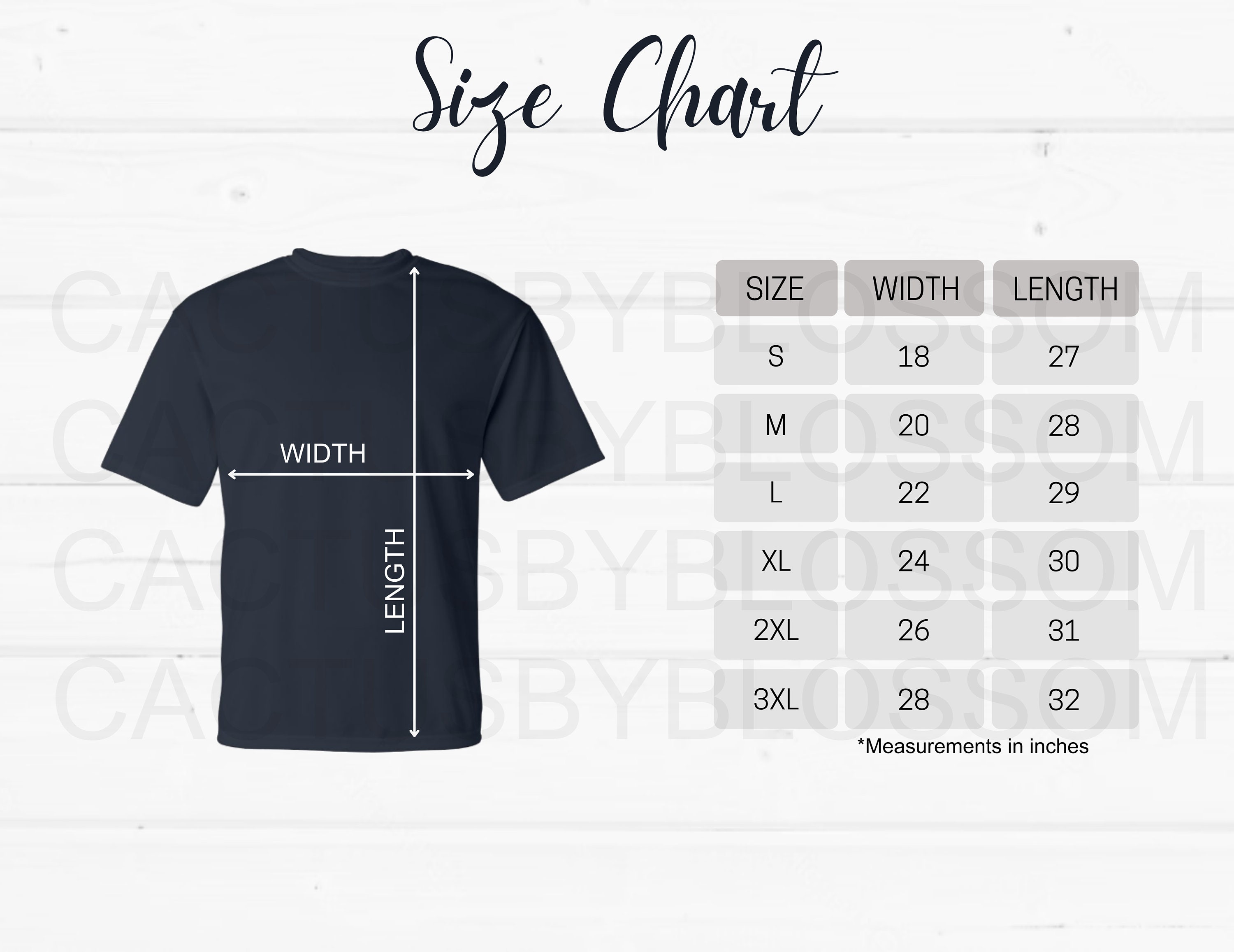2 Size Chart Color Chart C2 Sport 5100 Mockup Etsy Tools Men ...