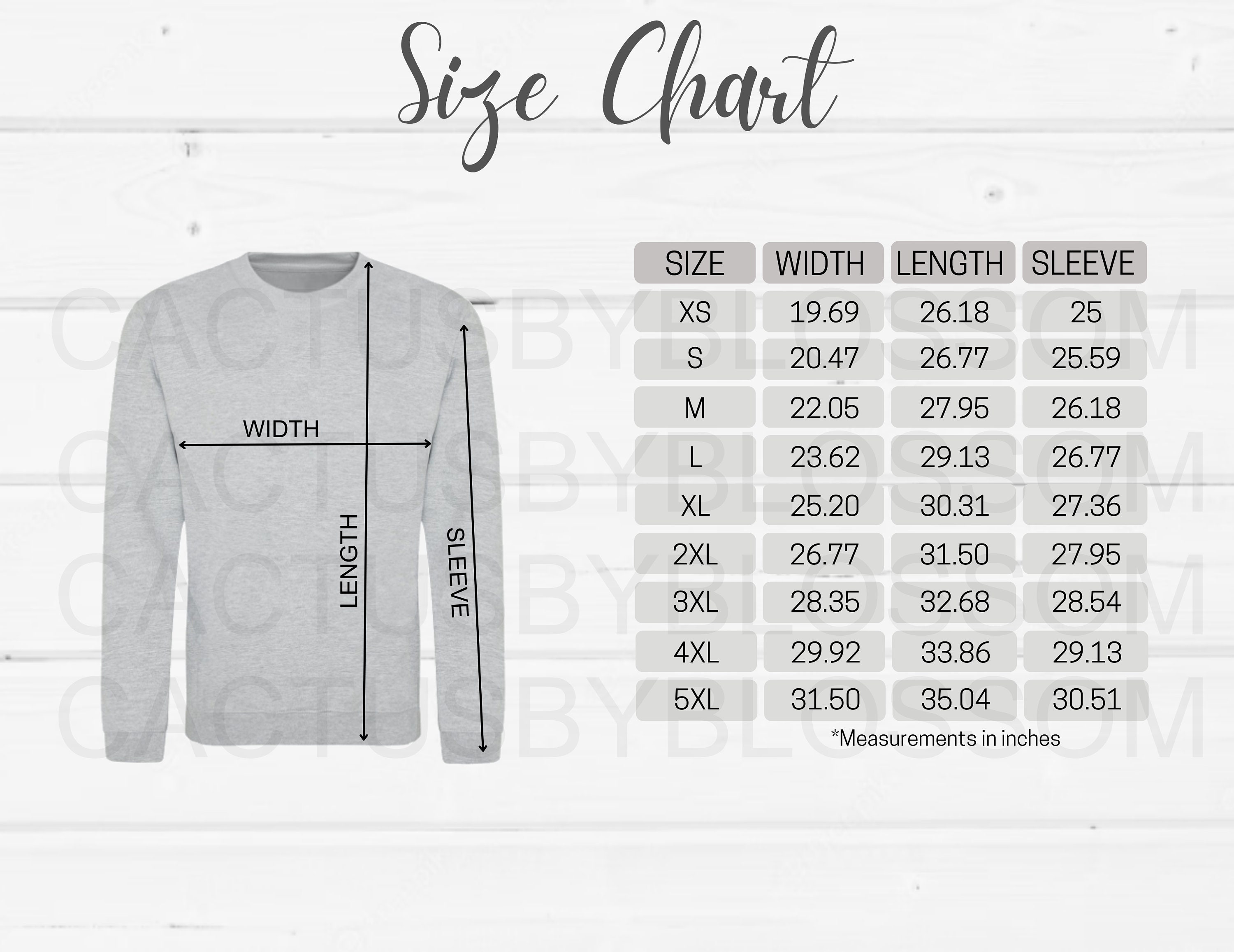 2 Size Chart Just Hoods by AWDIS JH030 Mockup Etsy Tool Men's ...