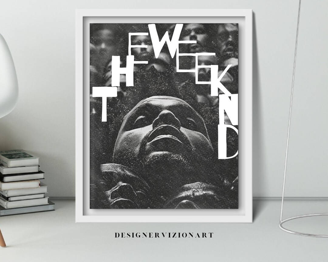 The Weeknd Poster, Art/poster Print Music Inspired Modern Deco ...