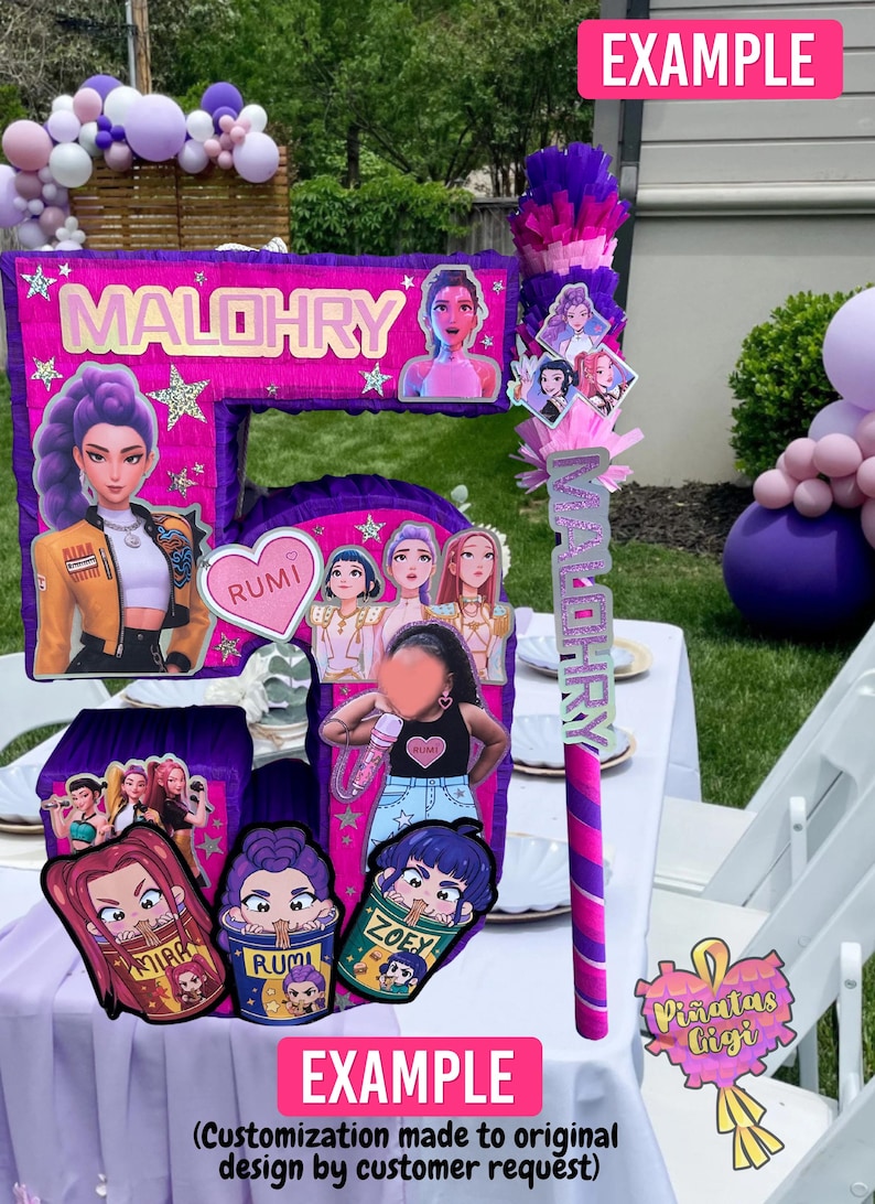 Kpop Demon Hunters Piñata/huntrix Piñata~ Personalized - Etsy