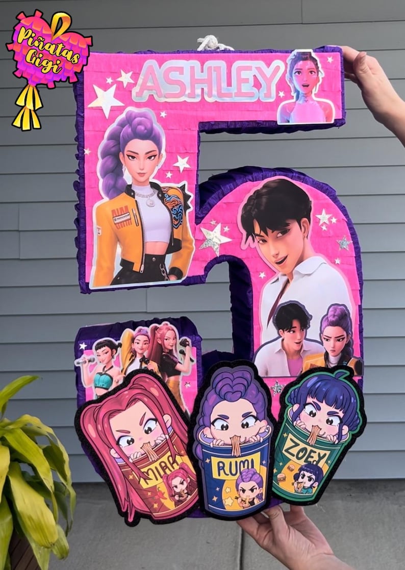 Kpop Demon Hunters Piñata/huntrix Piñata~ Personalized - Etsy