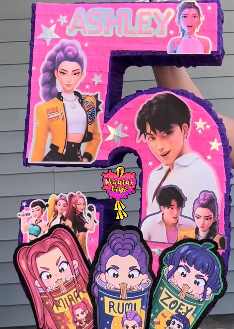 Kpop Demon Hunters Piñata/huntrix Piñata~ Personalized - Etsy