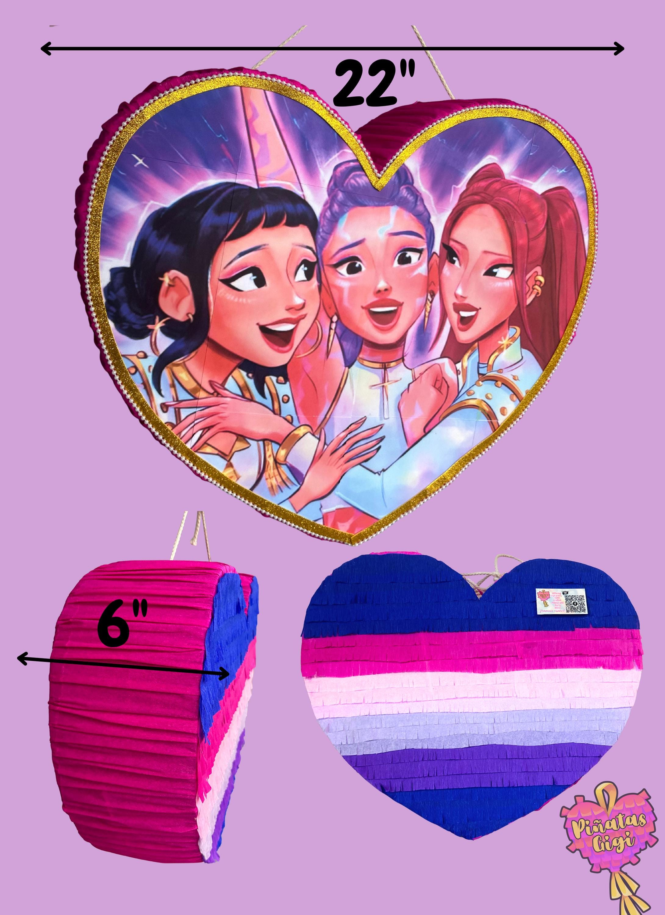 Kpop Demon Hunters Heart Piñata/huntrix Piñata/heart Piñata - Etsy