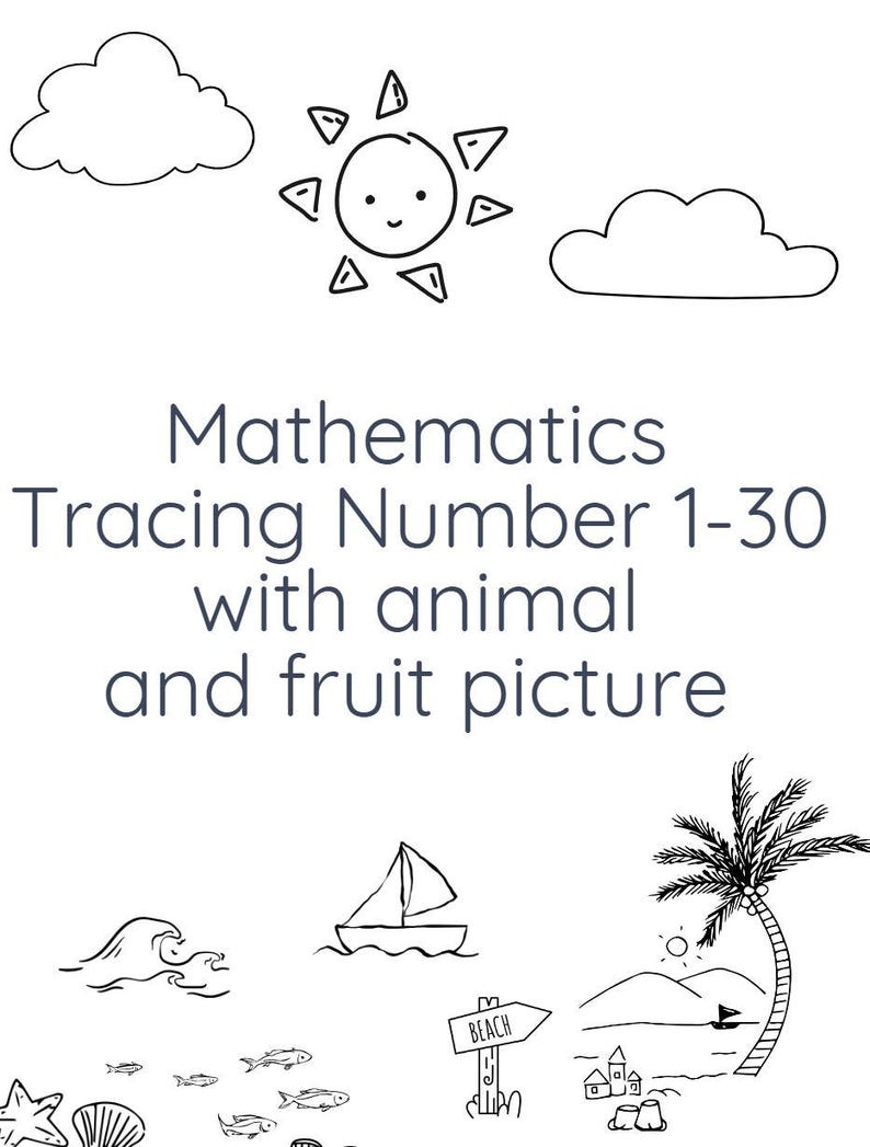 Worksheet, Worksheets, Tracing Number, Tracing Number 1-30, Counting ...