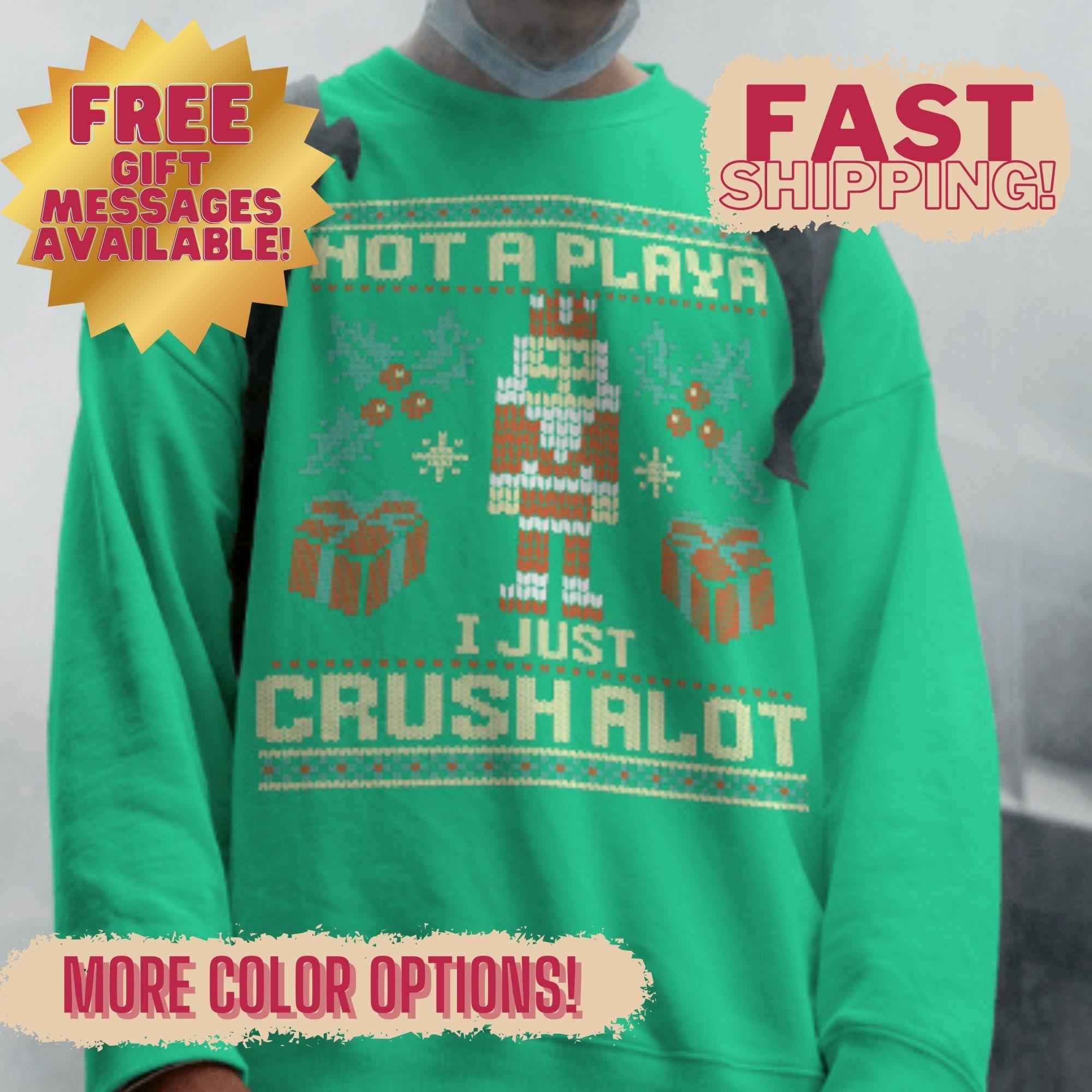Ugly Christmas Sweater Funny, Nutcracker Christmas Sweatshirt, Funny ...