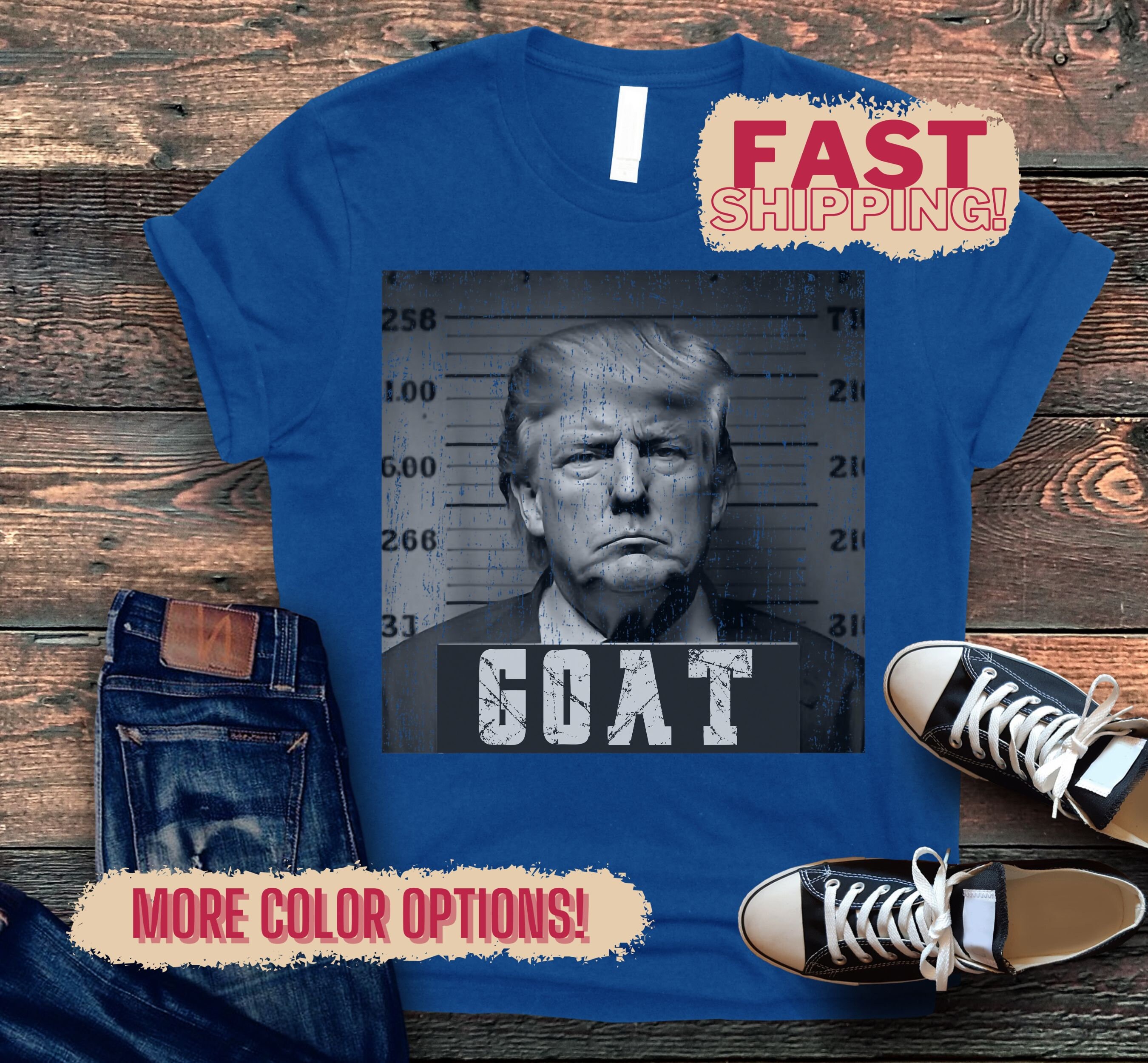 Trump Mugshot Shirt, POTUS Mugshot GOAT T-shirt, Save America Shirt ...