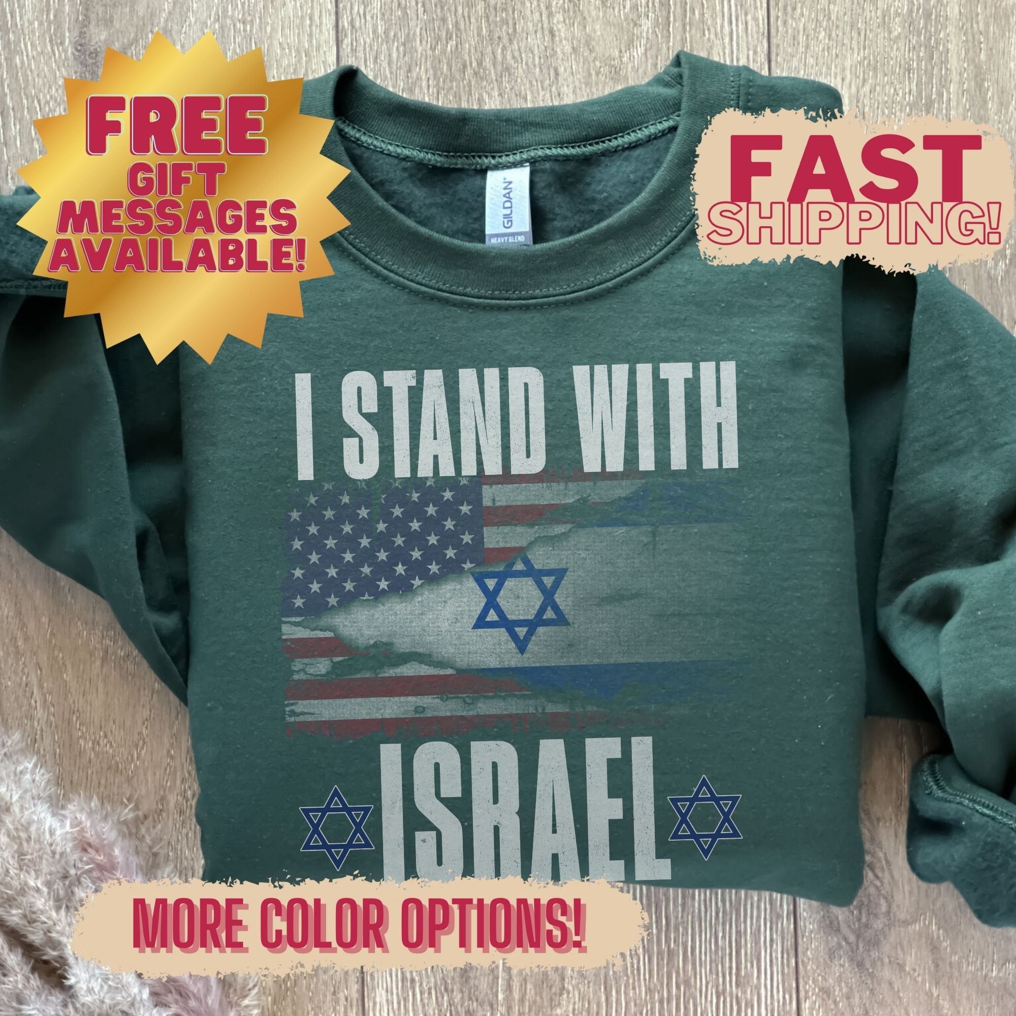 I Stand With Israel Shirt, Israel Sweatshirt, Support Israel Tshirt ...
