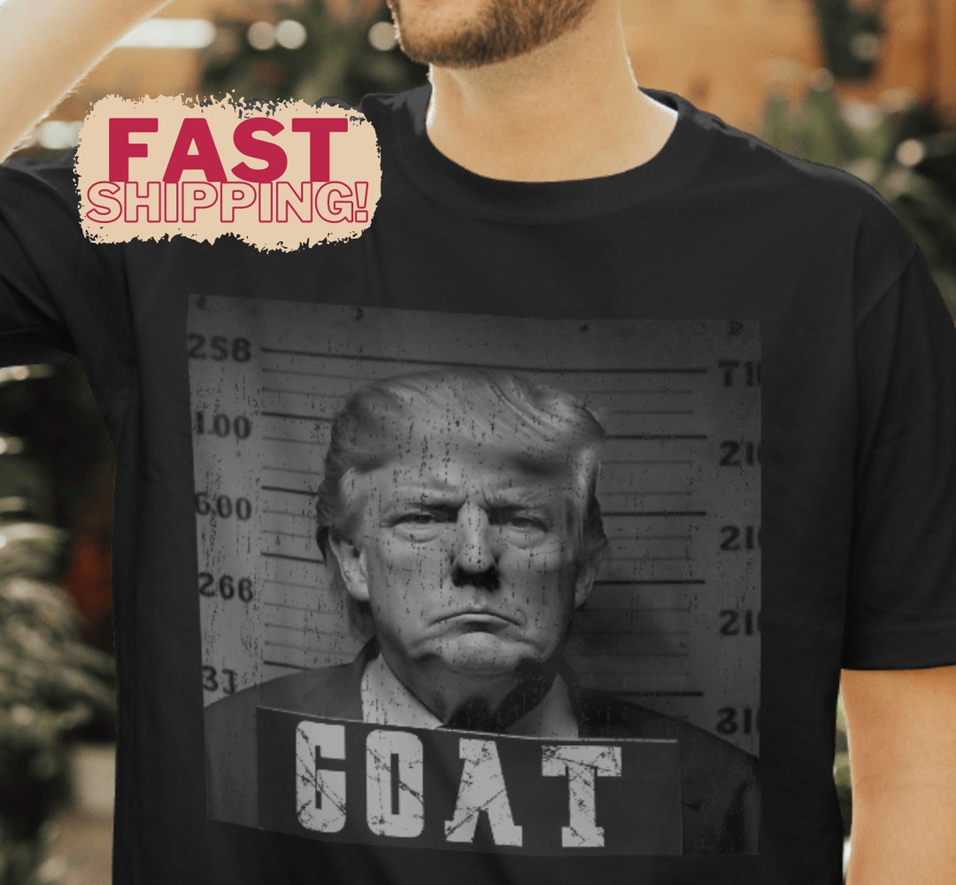 Trump Mugshot Shirt, POTUS Mugshot GOAT T-shirt, Save America Shirt ...