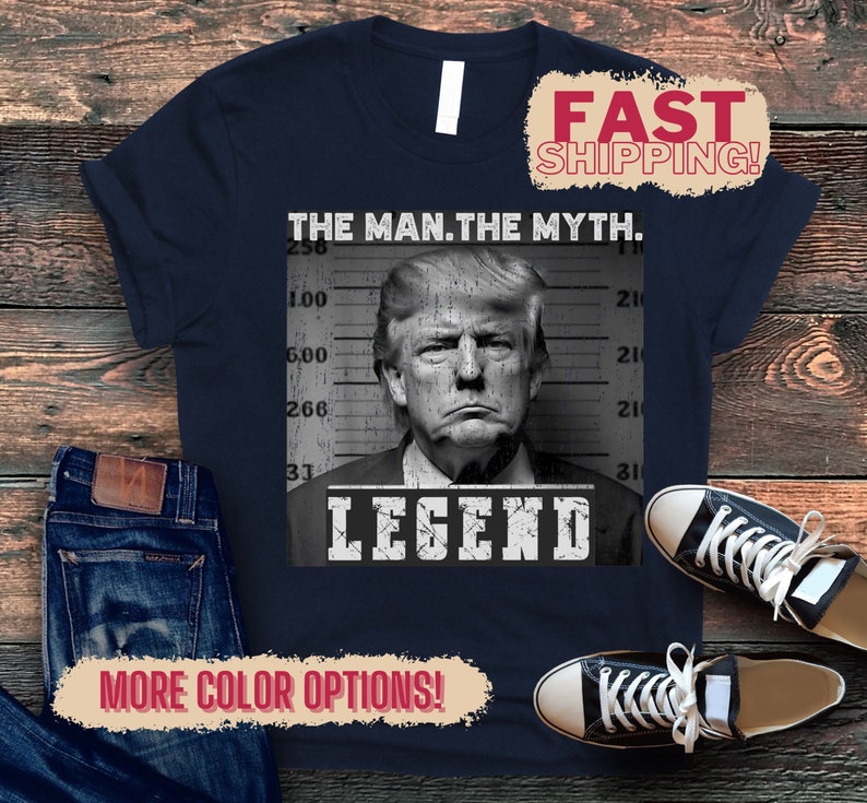 Trump Mugshot Shirt, POTUS Mugshot LEGEND Tshirt, Save America Tee ...