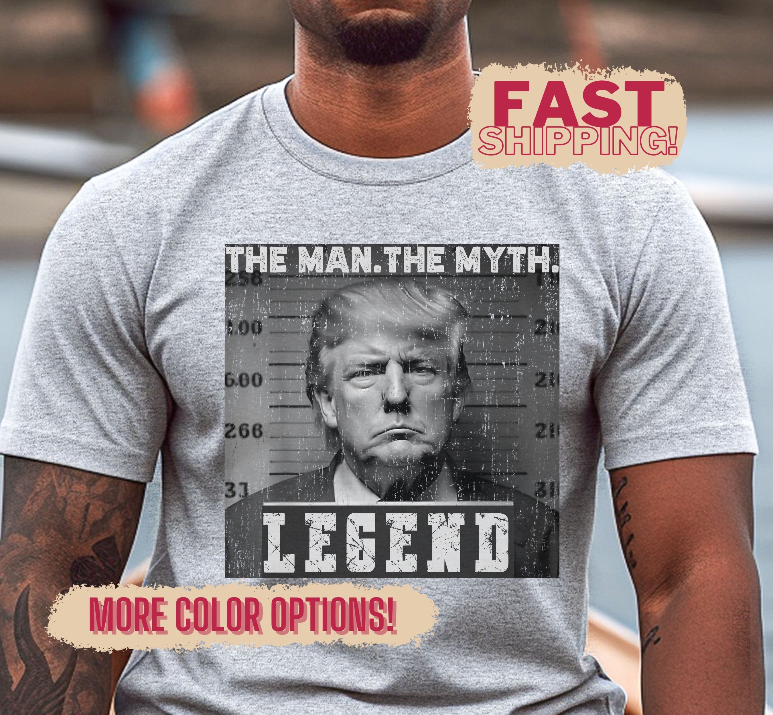 Trump Mugshot Shirt, POTUS Mugshot LEGEND Tshirt, Save America Tee ...