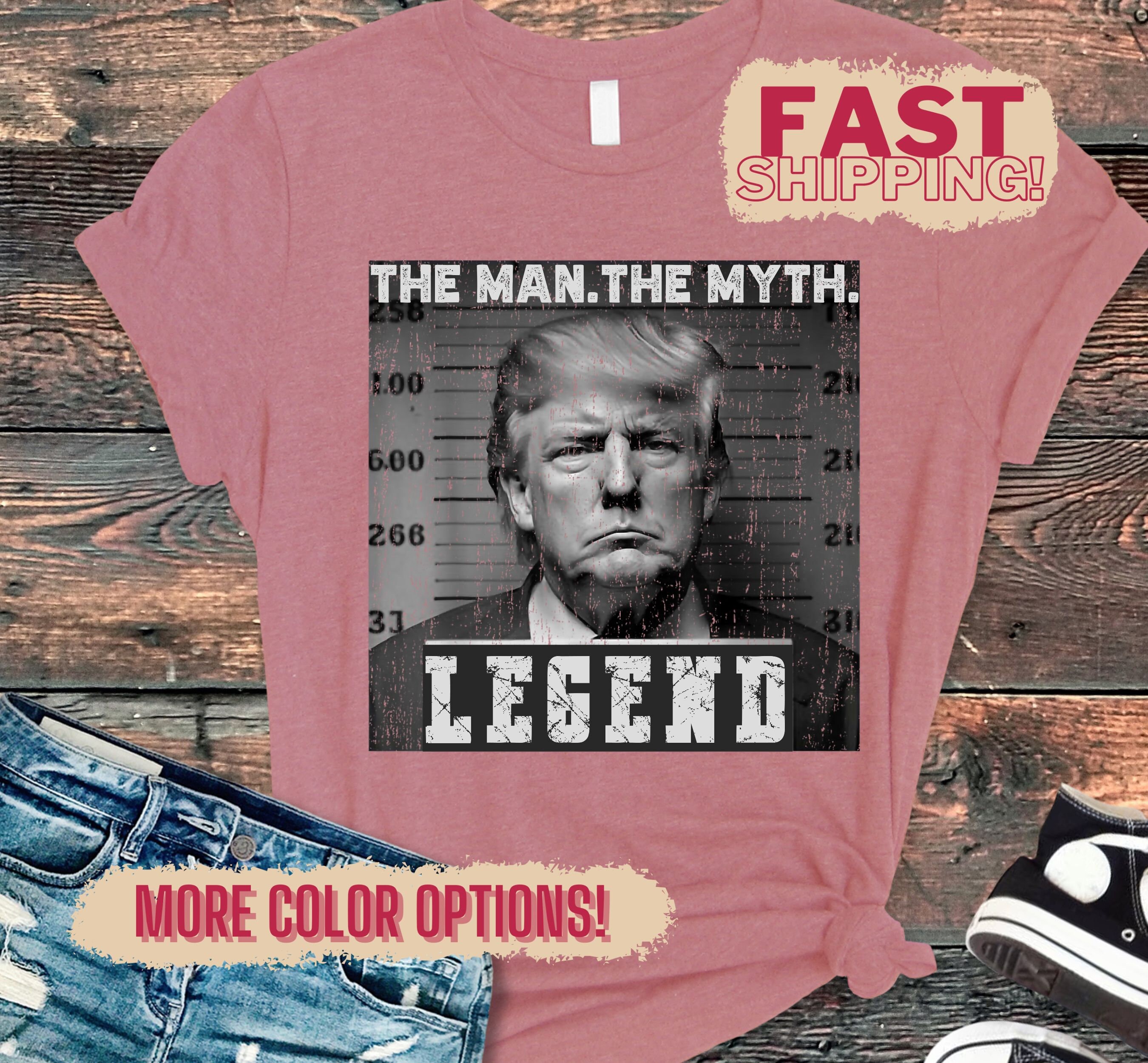 Trump Mugshot Shirt, POTUS Mugshot LEGEND Tshirt, Save America Tee ...