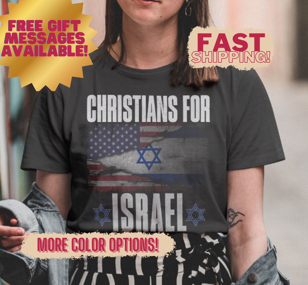 I Stand With Israel Shirt, Christian Support Israel Tshirt, USA ...