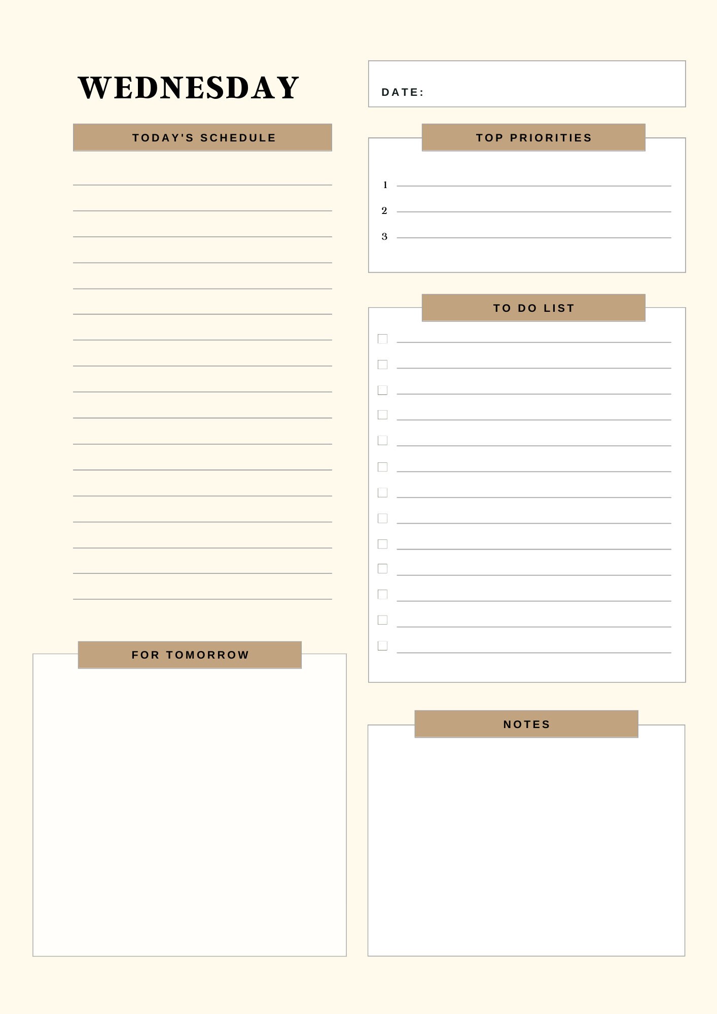 Editable Daily Schedule Planner, Daily Schedule Template, Day Schedule ...
