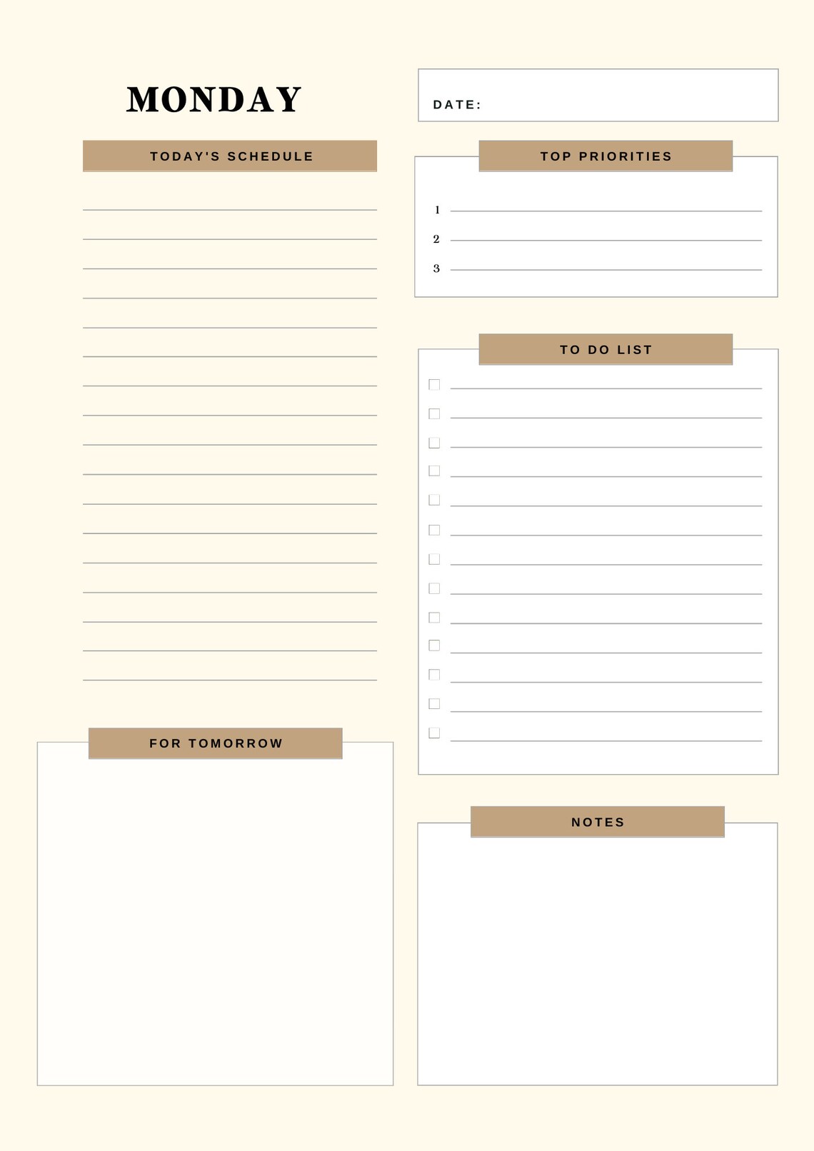 Editable Daily Schedule Planner, Daily Schedule Template, Day Schedule ...