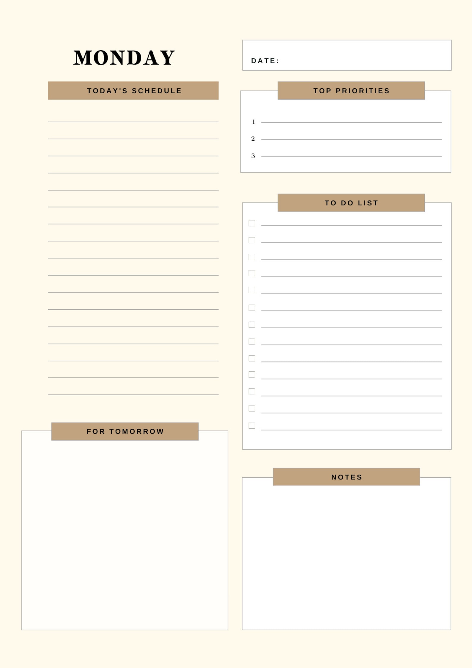 Editable Daily Schedule Planner, Daily Schedule Template, Day Schedule ...