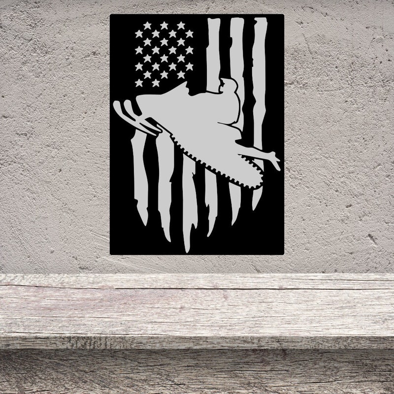 Flag Snowmobile Svg - Etsy