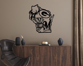 Wisconsin Sports Teams Cnc Plasma Cut - Etsy
