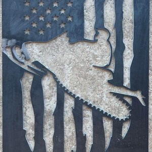 Snowmobile American Flag Metal Sign - Etsy
