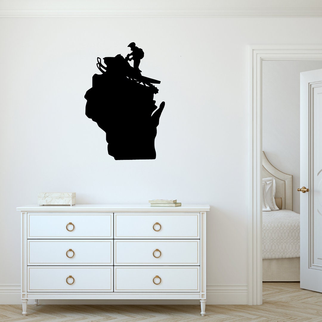 Snowmobile Wisconsin Metal Sign - Etsy