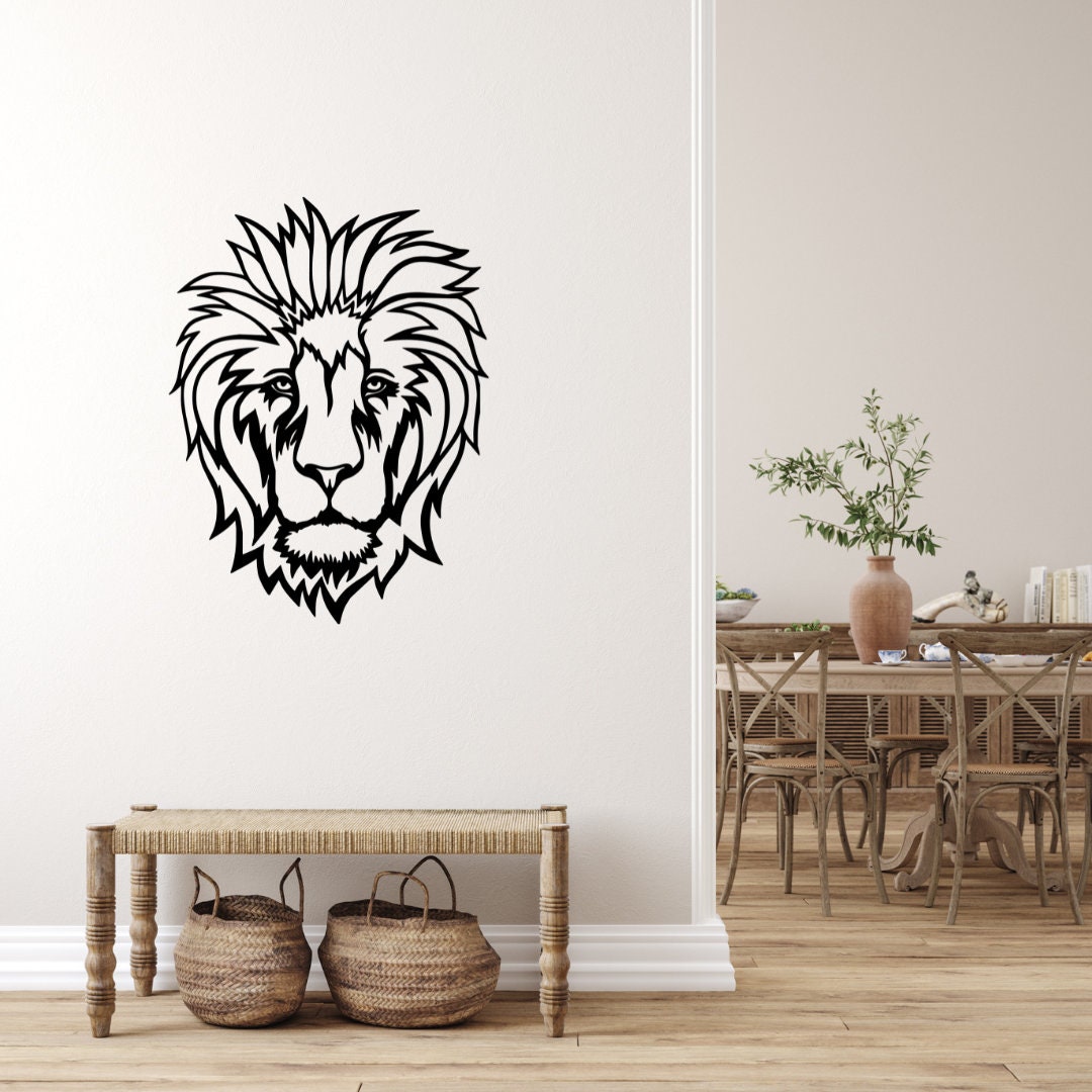 Lion Metal Sign - Etsy