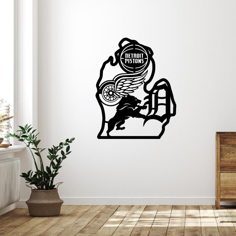 Michigan Sports Teams Metal Sign - Etsy