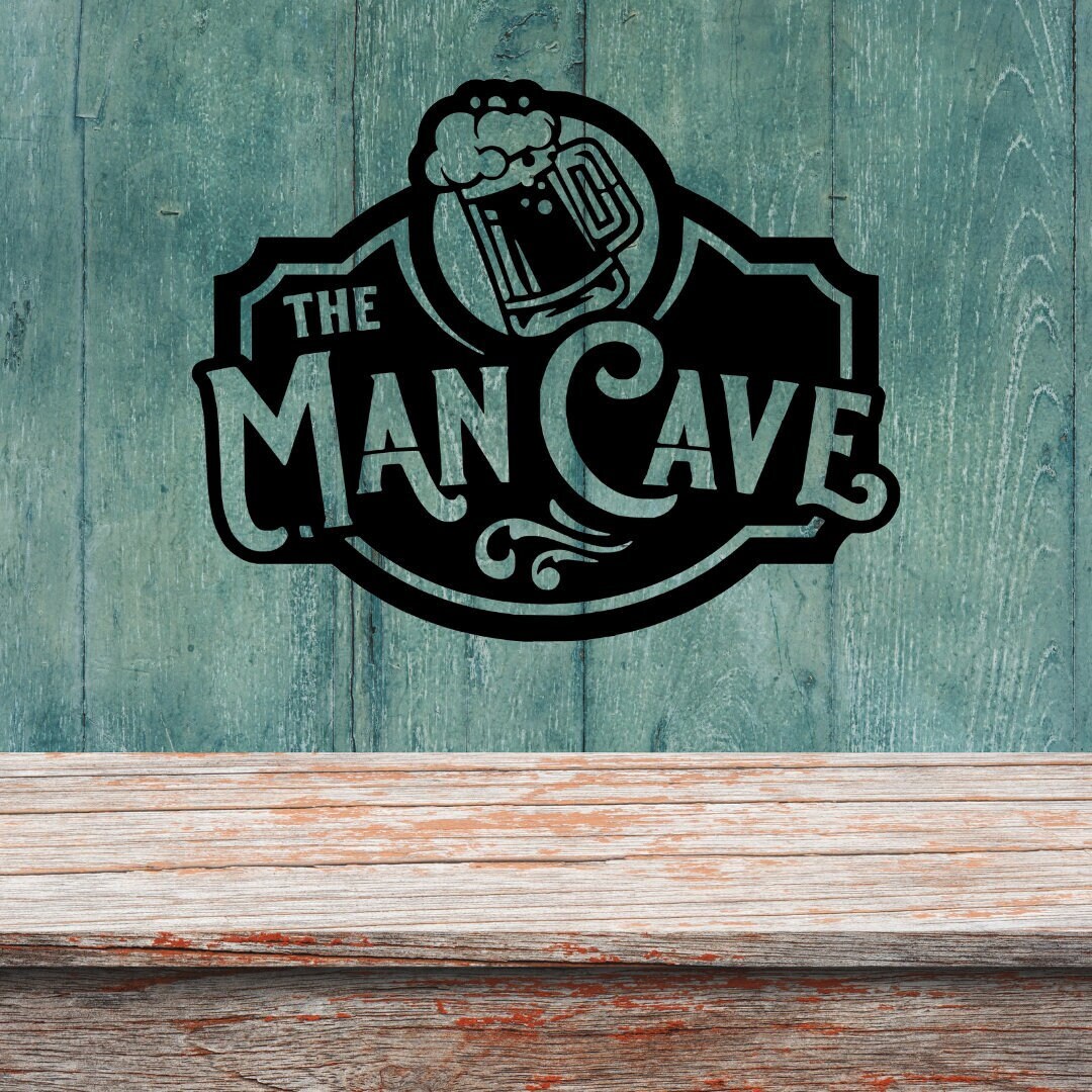 The Man Cave Metal Sign - Etsy