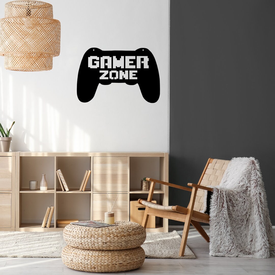 Gamer Zone Video Game Controller Metal Sign - Etsy