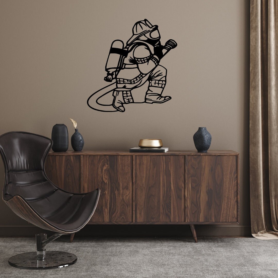 Firefighter- Dxf/svg DIGITAL FILE - Etsy