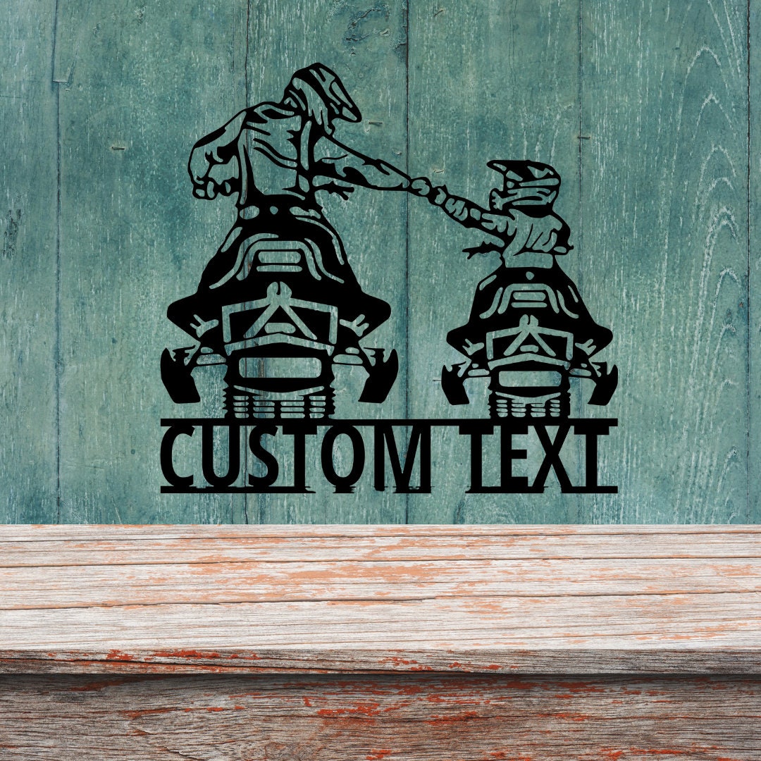 Father/son Snowmobile- Dxf/svg DIGITAL FILE - Etsy