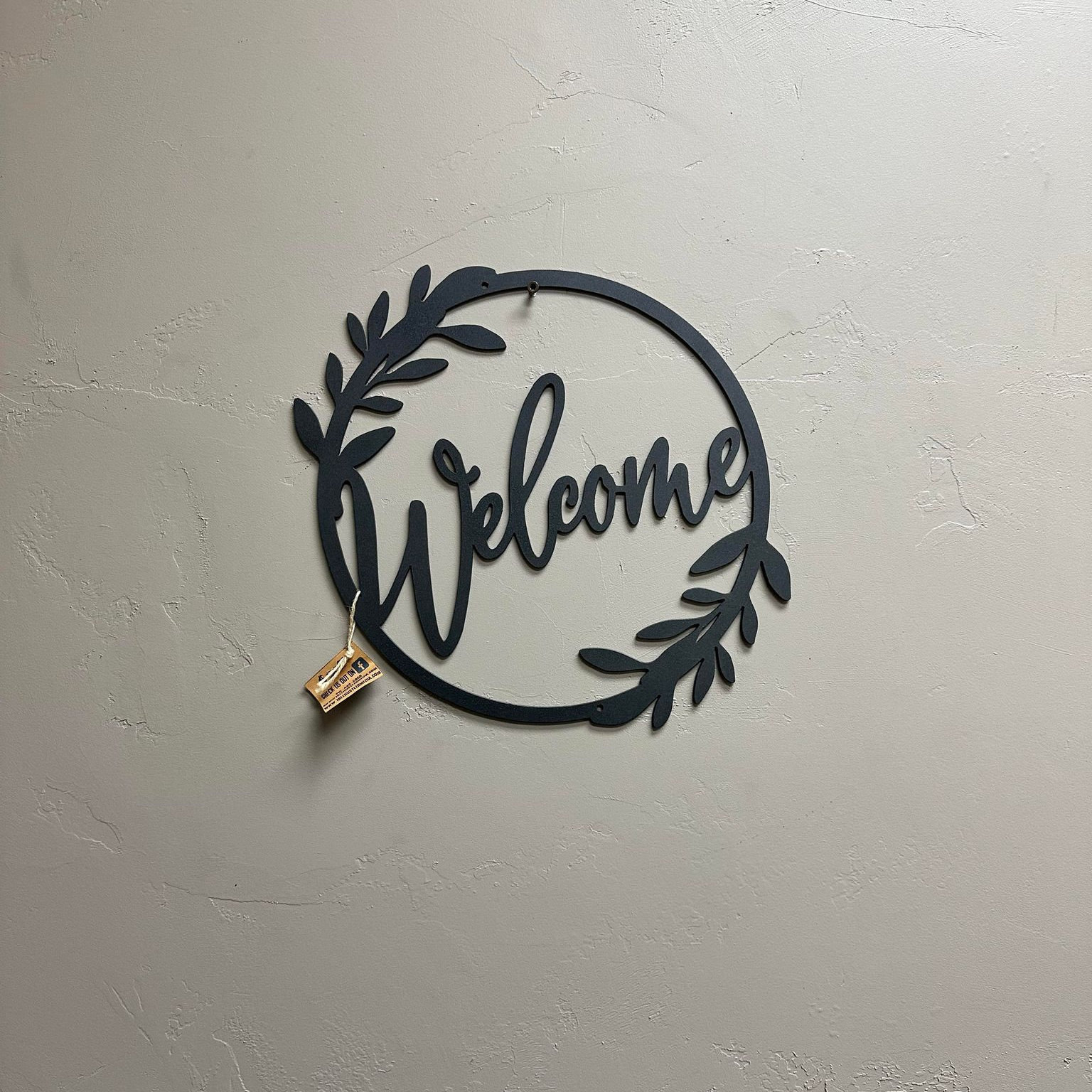 Welcome Sign With Leaves- Dxf/svg DIGITAL FILE - Etsy