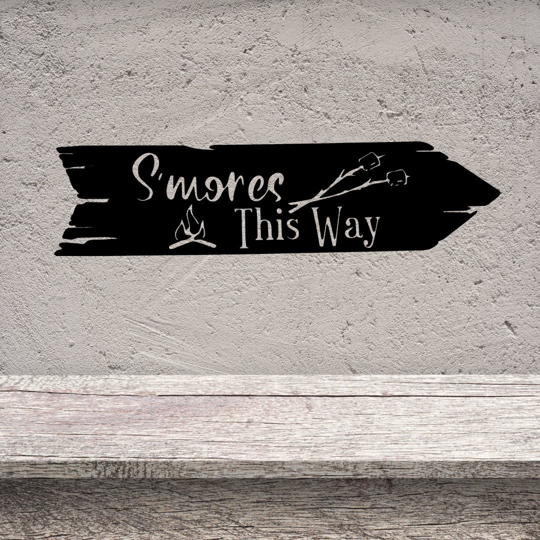 Smores This Way Metal Sign - Etsy