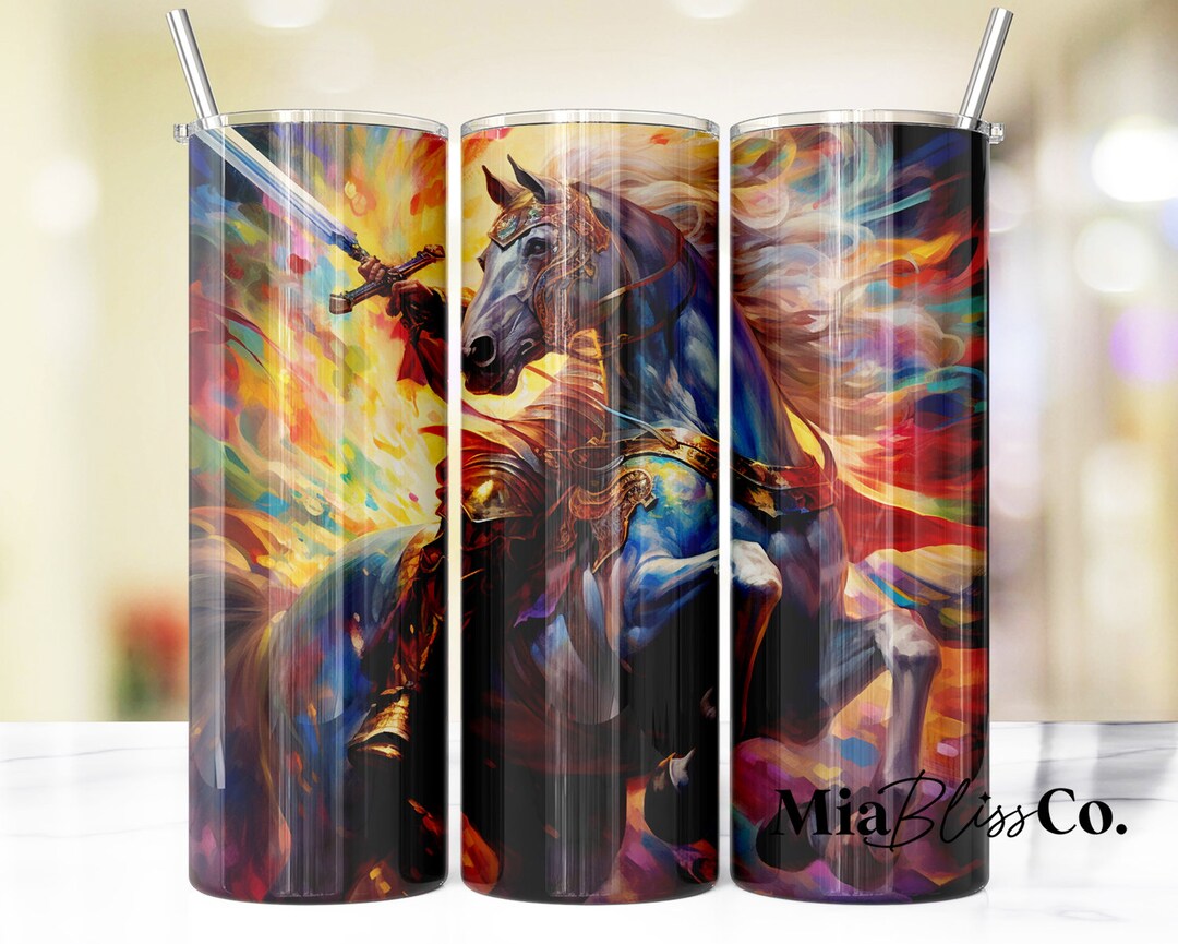 Knight of Swords Tarot Card 20oz Skinny Tumbler Sublimation - Etsy