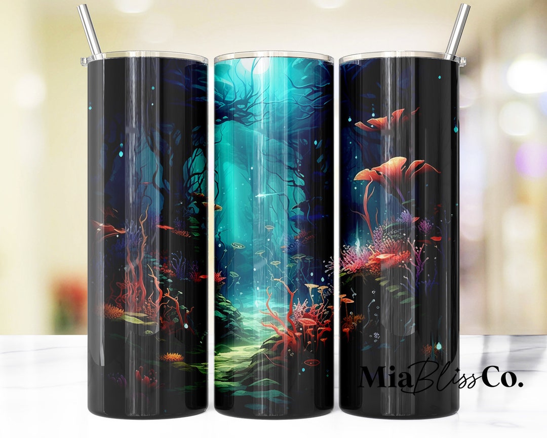 Coral Sprite 2 Magic Underwater 20oz Skinny Tumbler Sublimation Designs ...