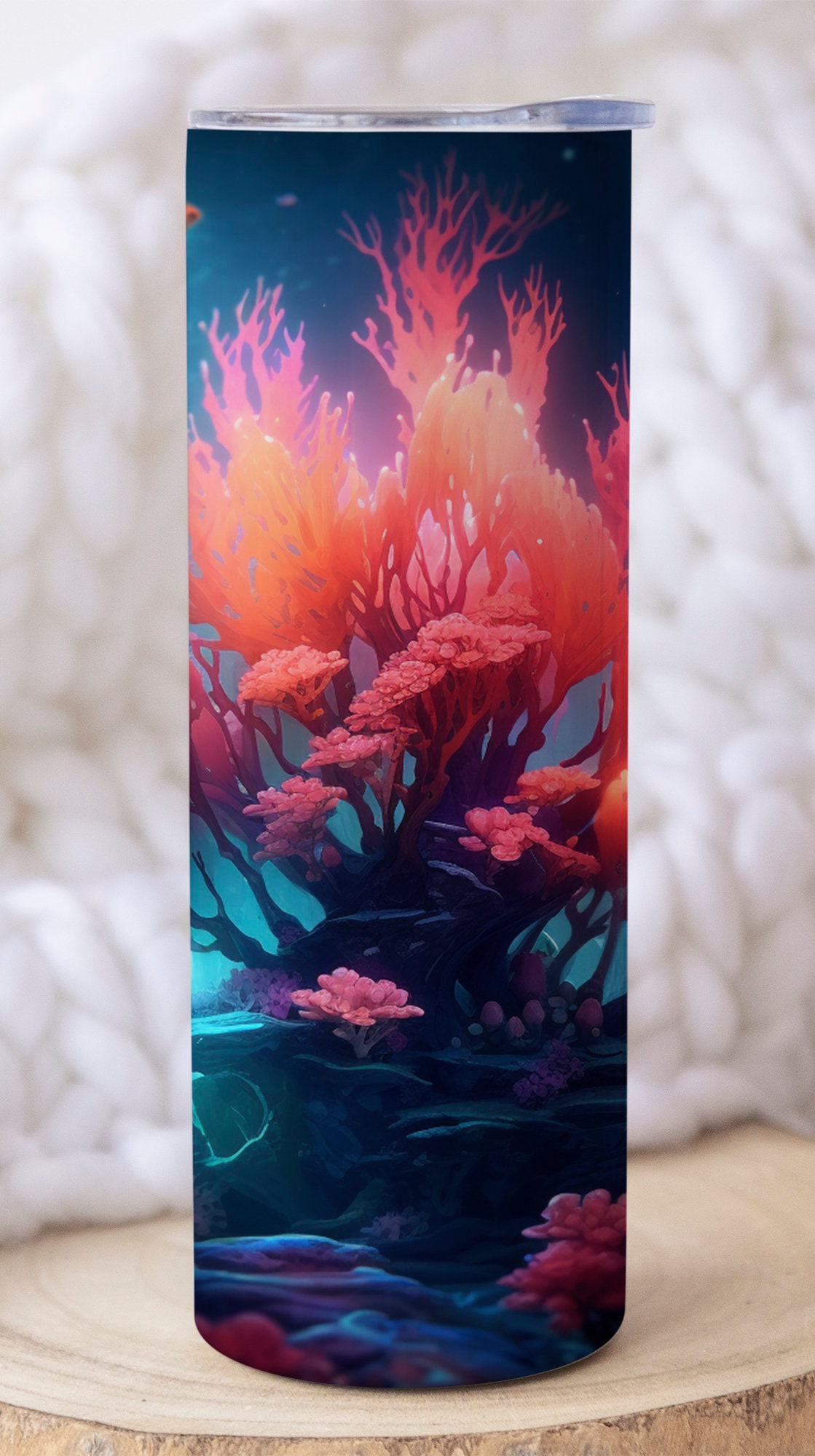 Coral Sprite Magic Underwater 20oz Skinny Tumbler Sublimation - Etsy