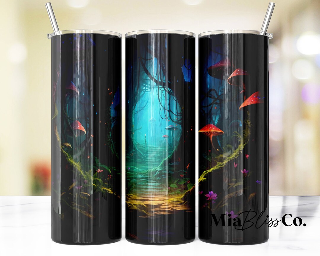 Sprite Folklore Magic Forest 20oz Skinny Tumbler Sublimation Designs ...