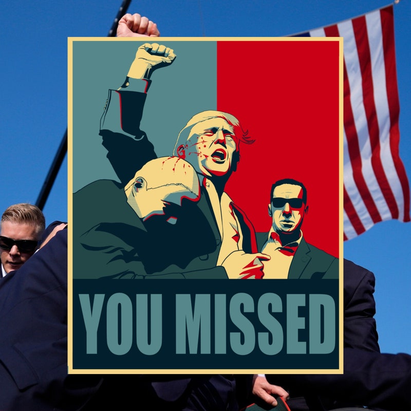 Trump You Missed Glass - Etsy