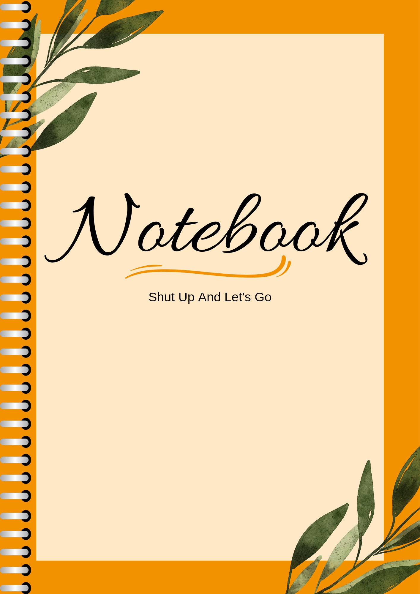 Notebook Cover Design Template